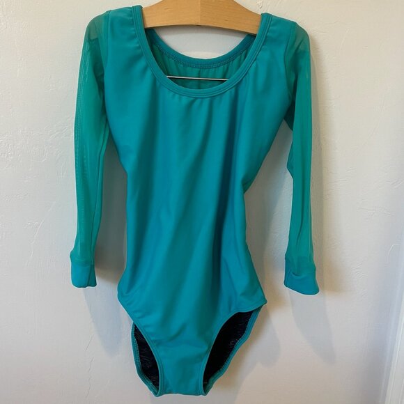 Five the label | Costumes | Five Dancewear Teal Long Sleeve Leotard ...